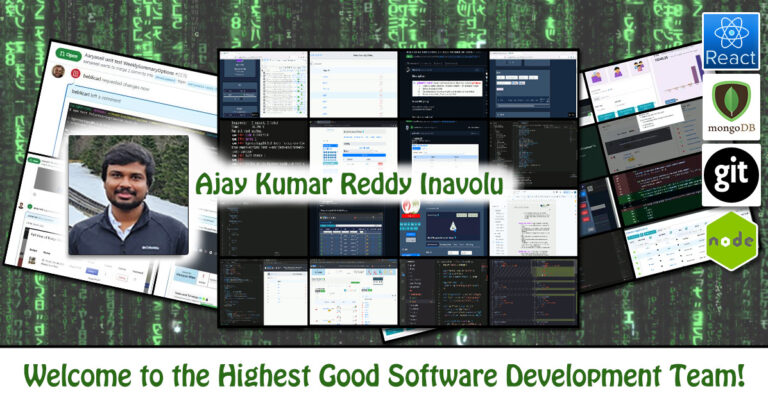 Thanks for Your Contributions to Our Team Ajay Kumar Reddy!